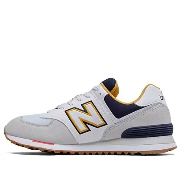 NEW BALANCE 574 "summer Fog" Athletic Sneakers - Yellow/white/gray