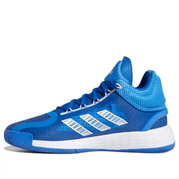 Adidas D Rose 11 High Top Sneakers - Blue/crew Blue/cloud White