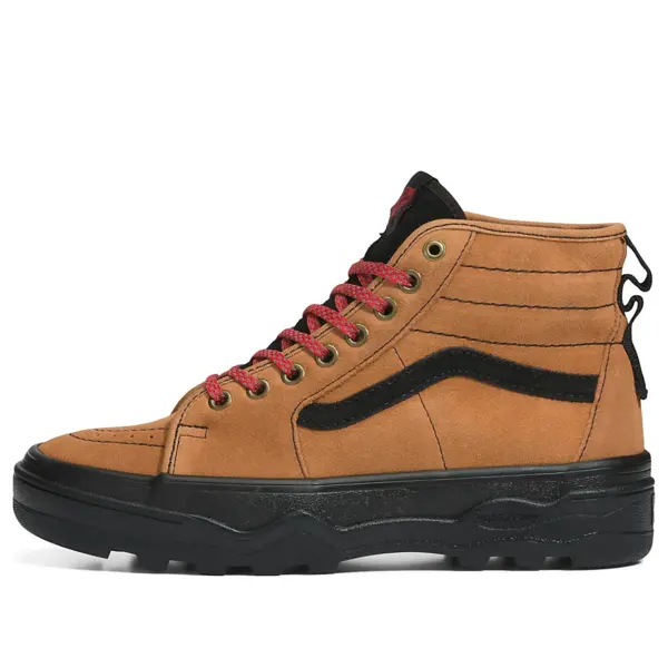 VANS Sk8-hi Hiker Suede Sentry Sneakers - Brown/black/red