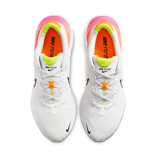Nike Renew Run Athletic Sneakers - White/orange