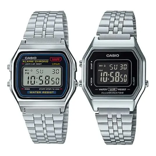 Casio Classic Retro Digital Watch - Silver
