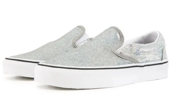 VANS Classic Slip-on Embellished Sneakers - Whitegray