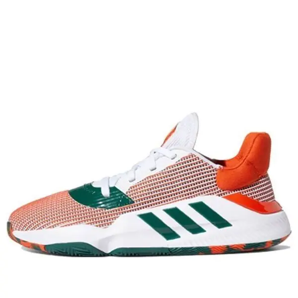Adidas Pro Bounce 2019 Low "hurricanes" Athletic Sneakers - Orange/white