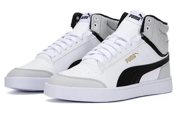 PUMA Shuffle Mid Wtr High Top Sneakers - Whiteblackgray