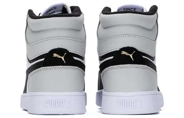 PUMA Shuffle Mid Wtr High Top Sneakers - Whiteblackgray