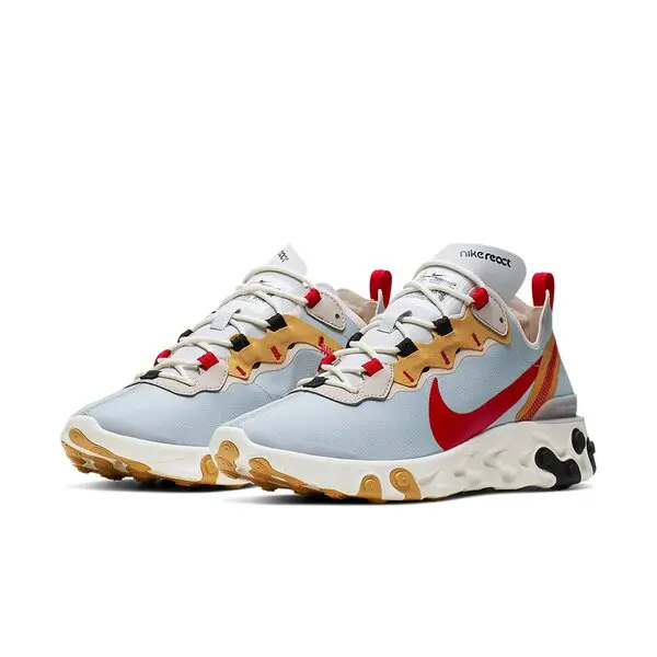 Nike React Element 55 'platinum Club Gold - Light Blue/red