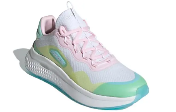 Adidas Primrose Sleek Sneakers - White/green/yellow