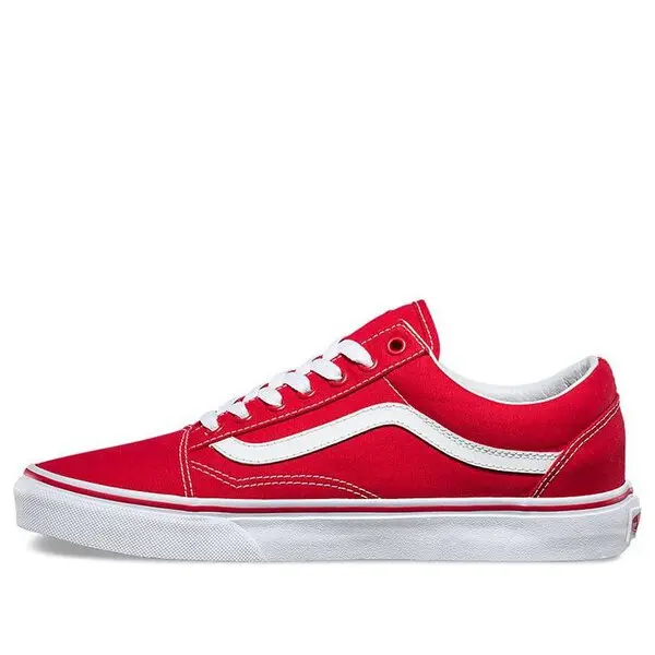 VANS Old Skool Canvas Low Top Sneakers - Red