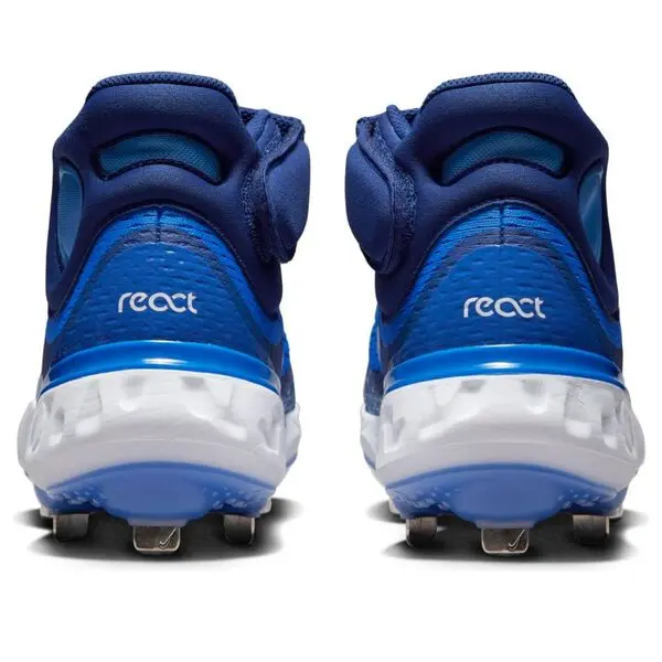 Nike Alpha Huarache Elite 4 Mid Baseball Cleats - Blue