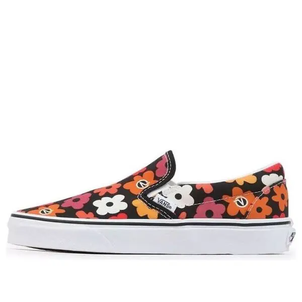 VANS Classic Slip-on "flower Print" Sneakers - Black//white