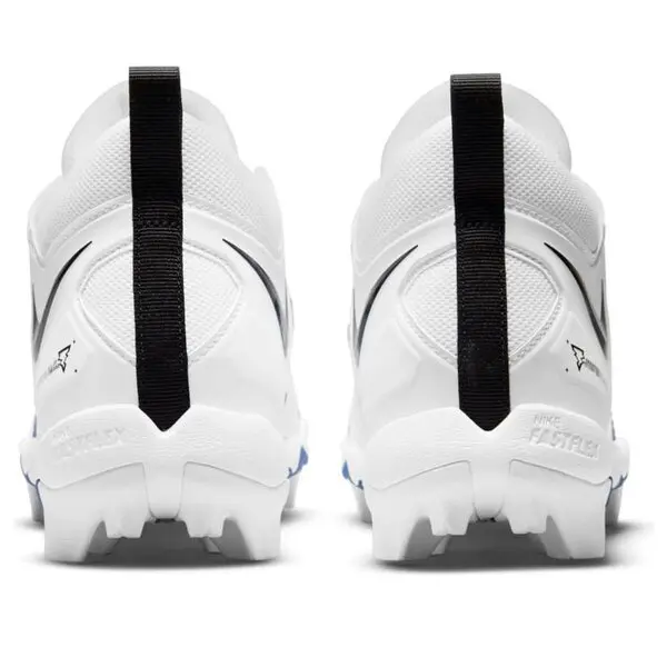 Nike Alpha Menace 3 Shark Football Cleats - White/blue