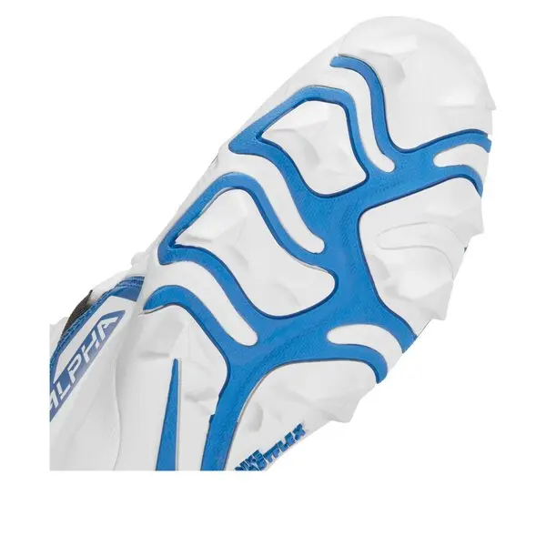 Nike Alpha Menace 3 Shark Football Cleats - White/blue