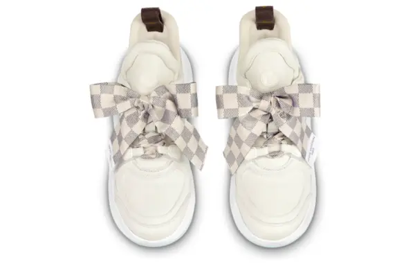 LOUIS VUITTON Archlight 1.0 Sneakers With Plaid Ribbon Detailing - White/brown