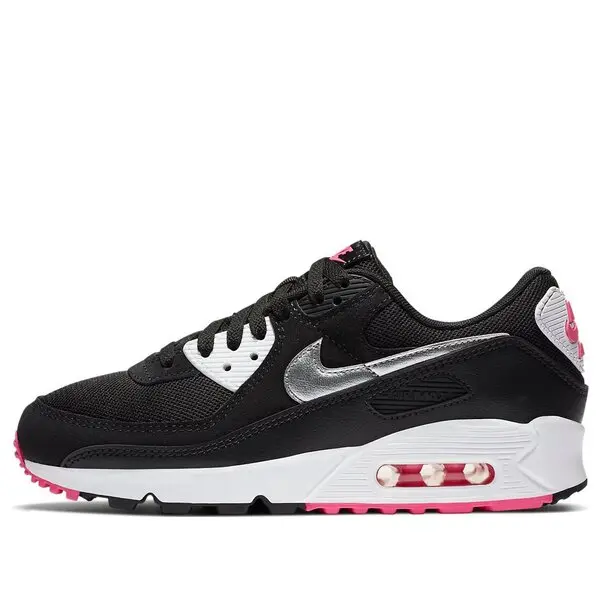 Nike Max 90 "black Metallic Silver" Sneakers - Blacksilverpink