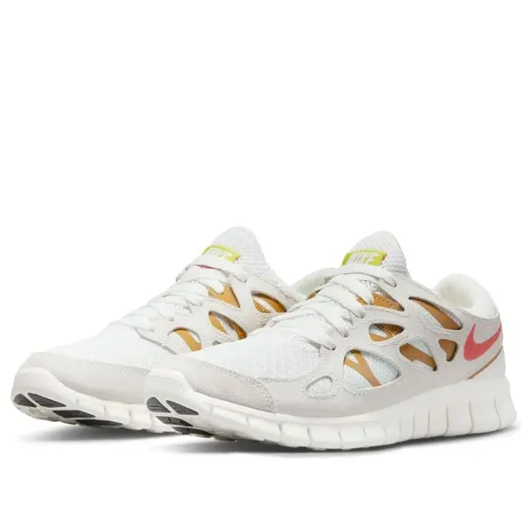 Nike Free Run 2 "summit White Goldtone" Sneakers - Gray/brown