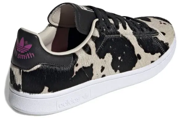 Adidas Stan Smith "fuzzy Cow Print" Sneakers - Black