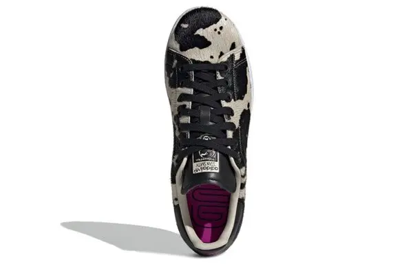 Adidas Stan Smith "fuzzy Cow Print" Sneakers - Black