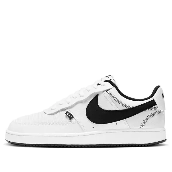 Nike Court Vision Low Premium Sneakers - White/black