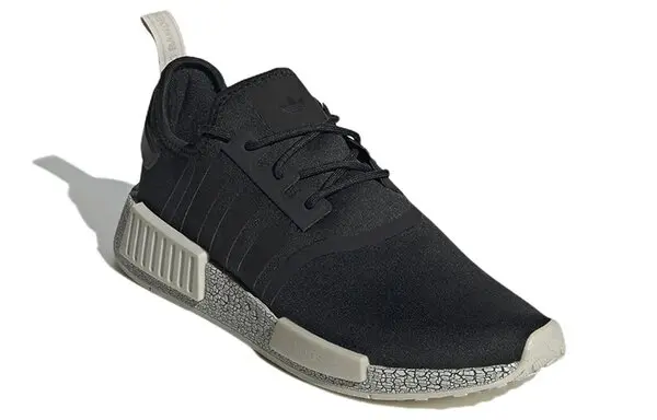 Adidas Nmd_r1 Cracked Black Bliss Sneakers - Core Black/core Black/bliss