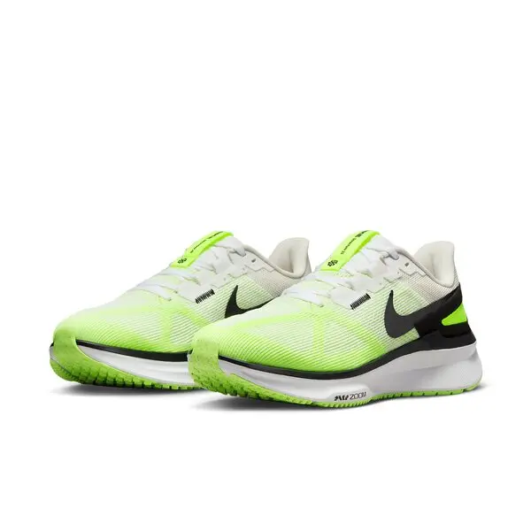Nike Zoom Structure 25 Running Shoes - White/volt/phantom