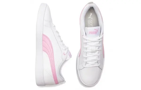 PUMA Smash V2 L Sneakers - White/pink