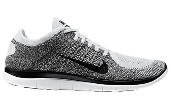 Nike Free 4.0 Flyknit Athletic Sneakers - Black/grey