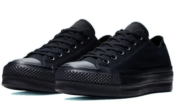 CONVERSE Chuck Taylor All Star Platform Low Top Sneakers - Black