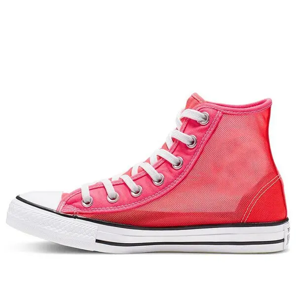 CONVERSE Chuck Taylor All Star High Top "see Thru Racer Pink - Red