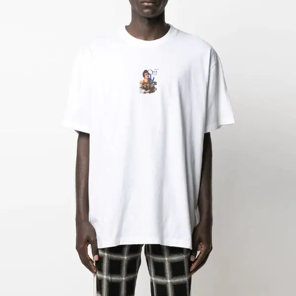 Off-White Ss21 Printing Round Neck Pullover Short Sleeve Loose Fit