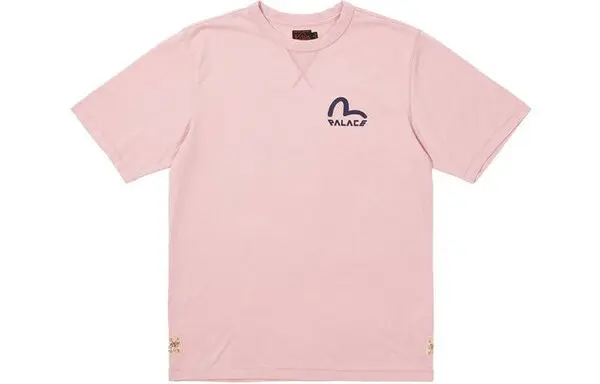 PALACE X Evisu Fw21 Seagull T-shirt Nectar Logo T-shirt - Pink