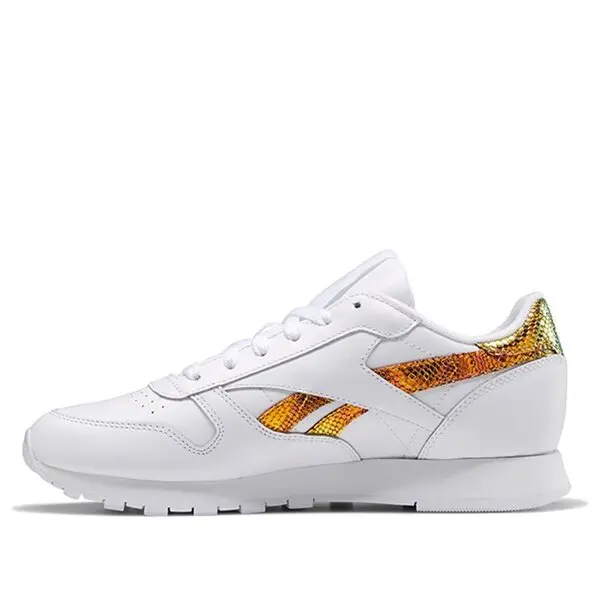 REEBOK Classic Leather Iridescent Snakeskin Stripe - White