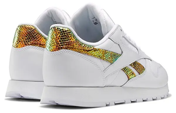 REEBOK Classic Leather Iridescent Snakeskin Stripe - White