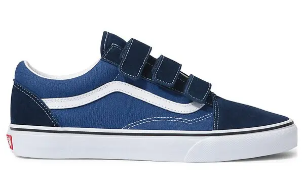 VANS Old Skool Suede Canvas Velcro Low Top - Blue