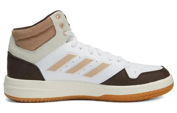 Adidas Gametaker High Top Sneakers - White/brown