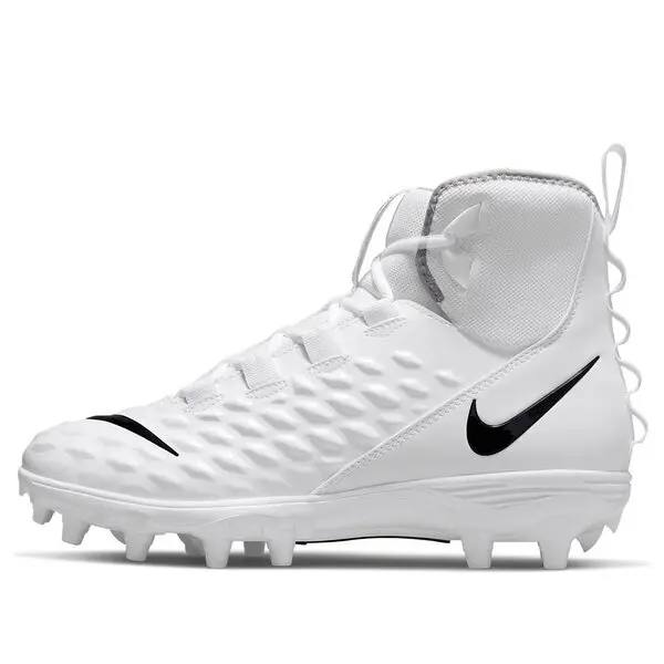 Nike Force Savage Varsity High Top Cleats - White/black