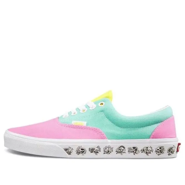 VANS Era "skulls" Low Top Sneakers - Green/pink
