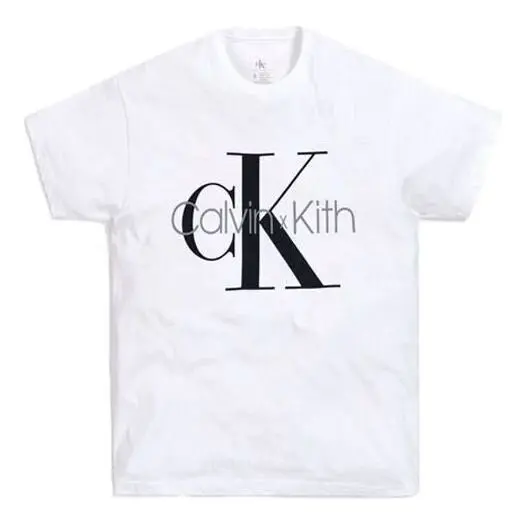 Kith For Calvin Klein Tee 'white - White/black