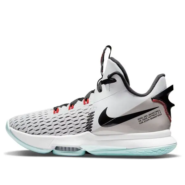 Nike Lebron Witness 5 High Top Sneakers - Grey/blue/black