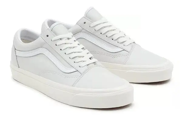 VANS Old Skool Lace-up Sneakers - White/grey
