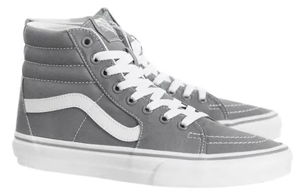 VANS Sk8-hi High Top Lace-up Sneakers - Frost Grey