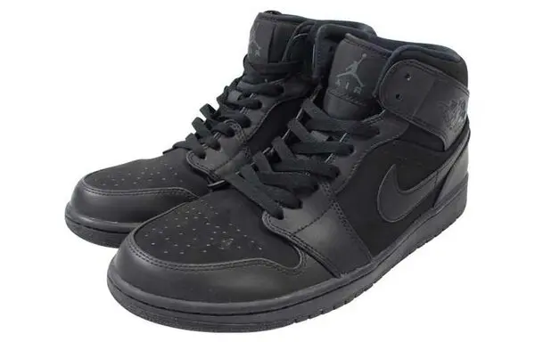 JORDAN 1 Mid Sneakers - Black