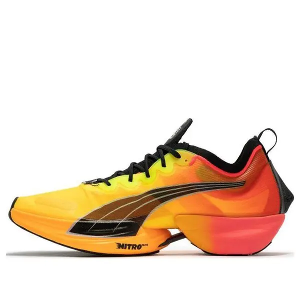 PUMA Fast-r Nitro Elite Athletic Sneakers - Yellow/red