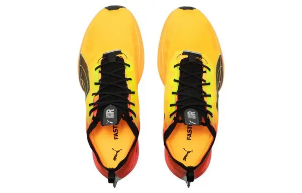 PUMA Fast-r Nitro Elite Athletic Sneakers - Yellow/red