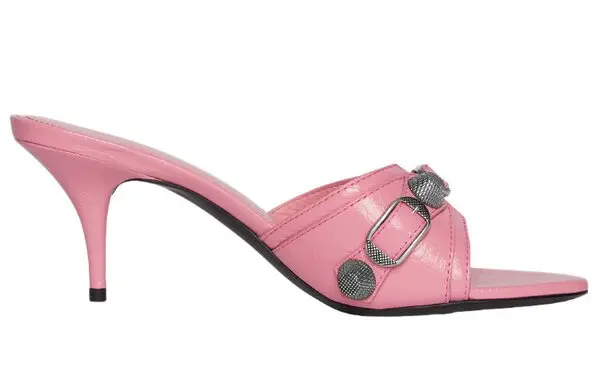 Balenciaga Cagole Heeled Sandals - Pink