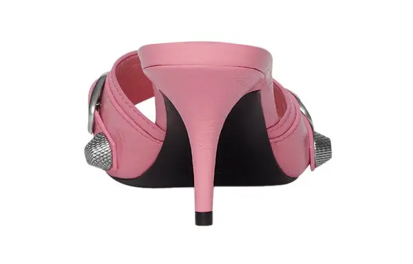 Balenciaga Cagole Heeled Sandals - Pink