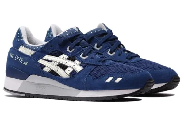 Asics Gel-lyte Iii Lace-up Sneakers - Dark Blue