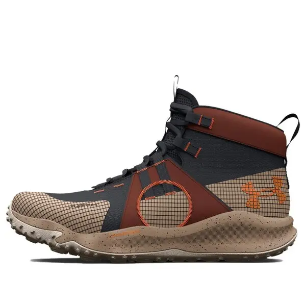 Under Armour Charged Maven Trek Mid Top Athletic Footwear - Black/sahara