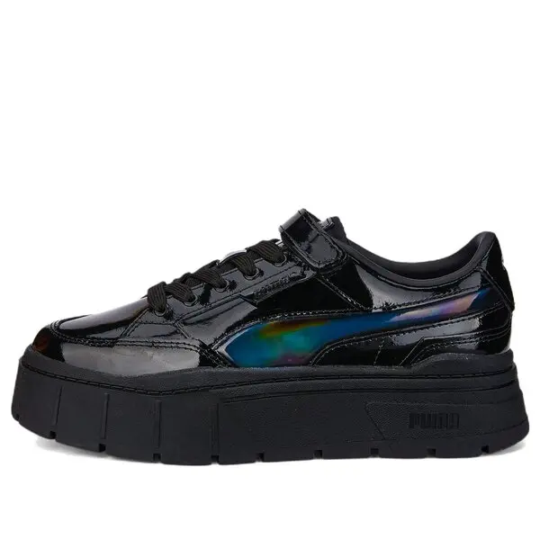 PUMA Mayze Stack Patent Iridescent Sneakers - Black