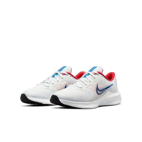 Nike Downshifter 11 Low-top Athletic Sneakers - White/blue