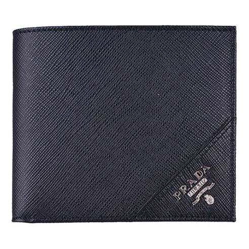 Prada Ss26 Saffiano Leather Wallet - Black
